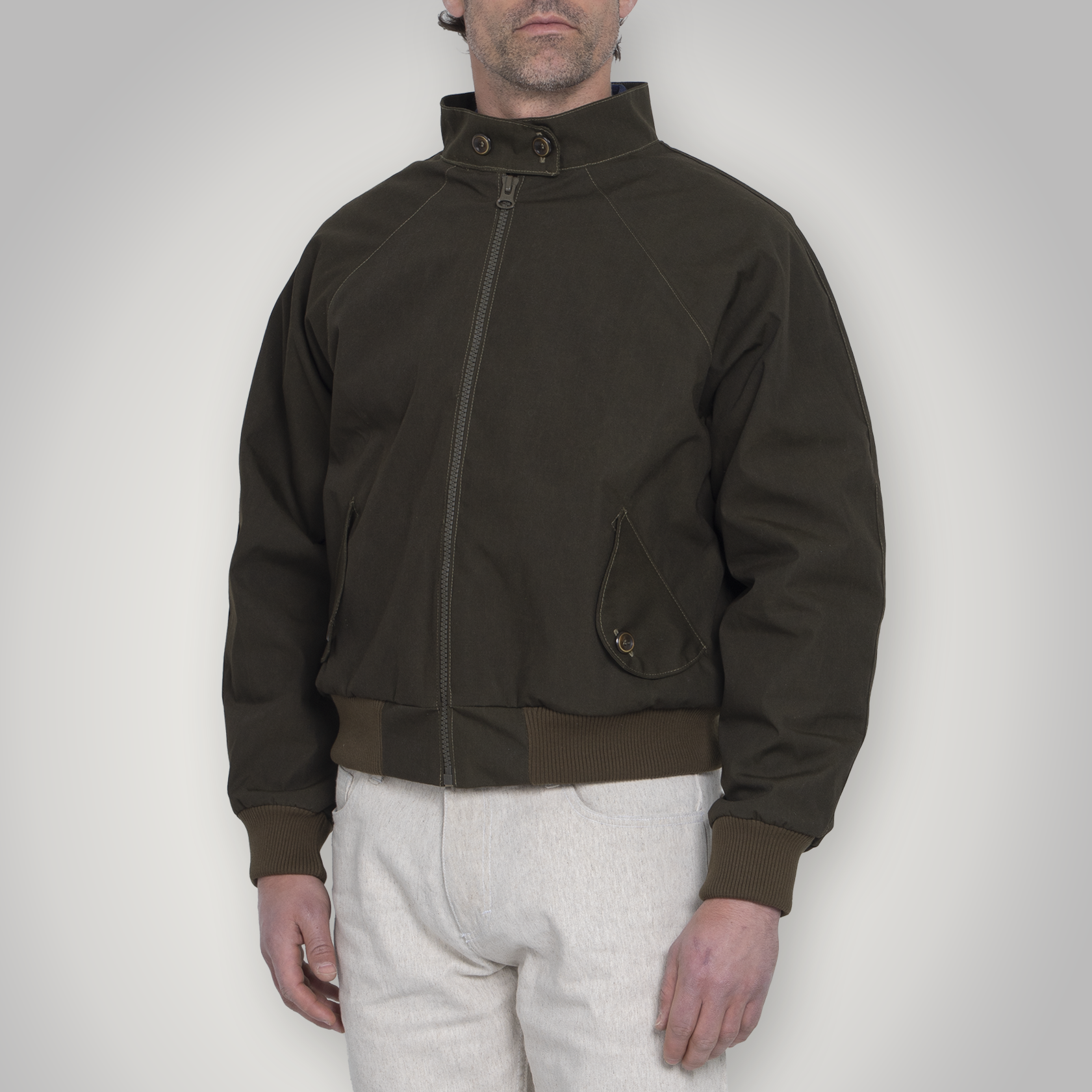 Harrington Jacket - Olive – Dearborn Denim & Apparel