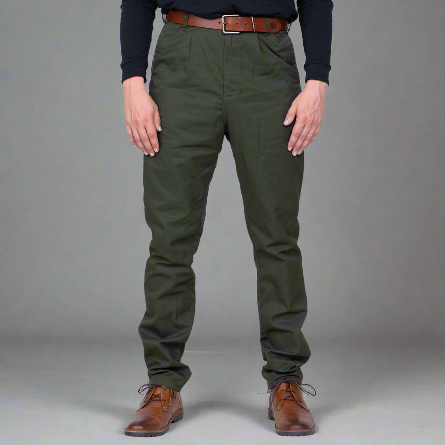 High Rise Chino - Olive – Dearborn Denim & Apparel